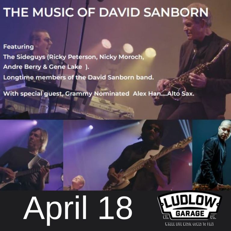 Ludlow Garage Cincinnati | » An Evening of the Music Of David Sanborn